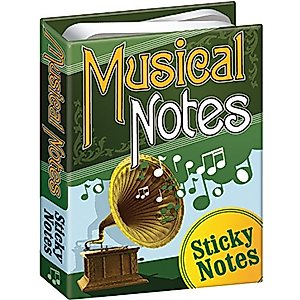 Musical Notes - Sheet Music Themed Sticky Notes Booklet