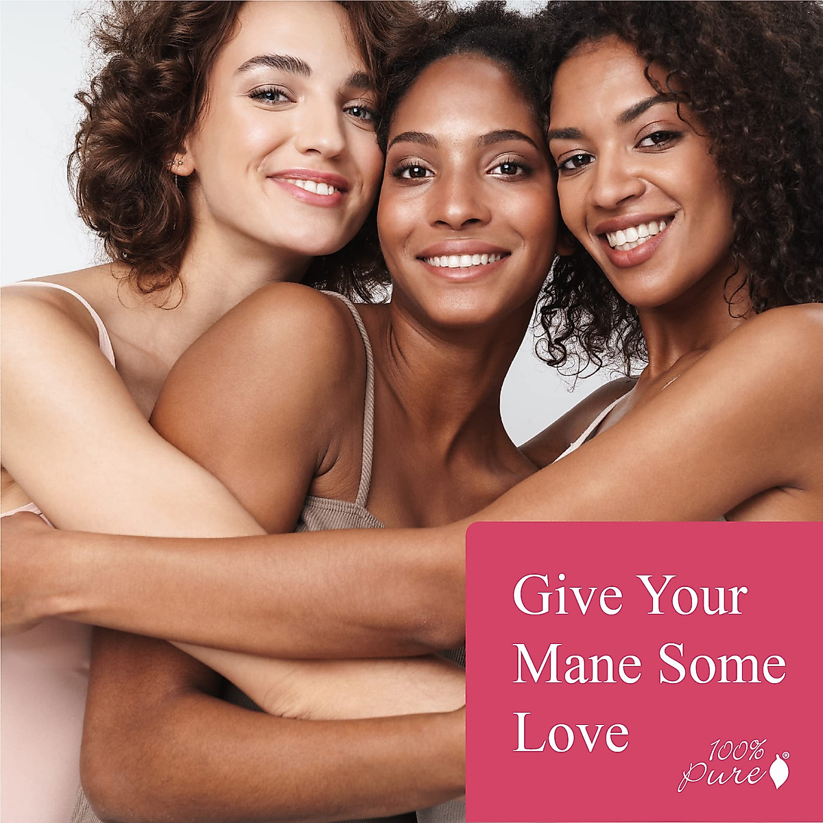 100% PURE Glossy Locks Glossing Shampoo Hair Wash Detox & Hydrate Shine Boosting Dry Dull Damaged Strands Avocado Butter & Seaweed Collagen Natural Care for Women & Men Vegan - 16 Fl Oz