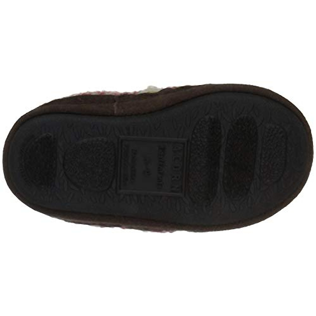Acorn Unisex-Child L'il Jam Moc Slipper, Raspberry, 3-4 Big Kid