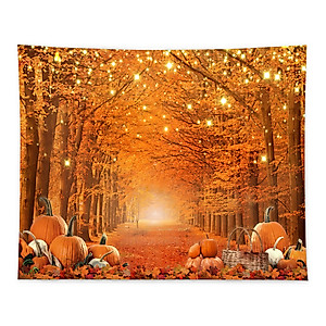Allenjoy 10 x 8 FT Fall Photography Backdrop Thanksgiving Party Supplies Autumn Pumpkin Friendsgiving Background Decor Photo Booth Props