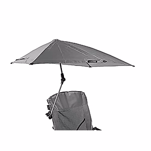 Sport-Brella Beach Chair with UPF 50+ Adjustable Umbrella, Grey