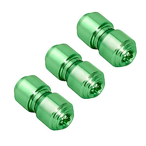 3 Packs Custom Thumb Studs for Benchmade Bugout 535 Series Knives and 535S, 535GRY-1,535SGRY-1 and More, Replacement Anodized Titanium Thumb Stud Set, Green