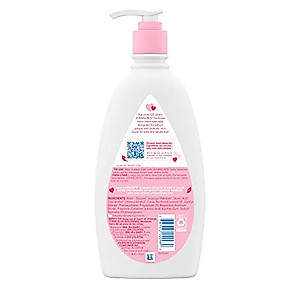 Johnson's Moisturizing Mild Pink Baby Lotion with Coconut Oil for Delicate Baby Skin, Paraben-, Phthalate-& Dye-Free, Hypoallergenic & Dermatologist-Tested, Baby Skin Care, 18.7 Fl. Oz