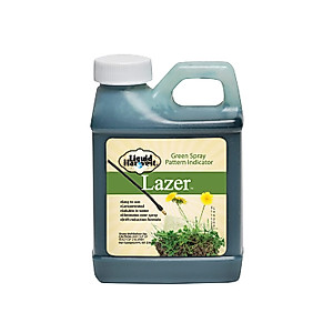 Liquid Harvest Lazer Green Concentrated Spray Pattern Indicator - 8 Ounces - Perfect Weed Spray Dye, Herbicide Dye, Fertilizer Marking Dye, Turf Marker and Herbicide Marker