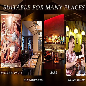 Beer Tower Drink Dispenser 3L Mimosa Tower Drink Beverage Dispenser with Removable Ice Tube,Freeze Tube to Keep Beverages Ice Cold，Perfect for Party,Bars,Home,Durable, Dual Action, Holiday Gift