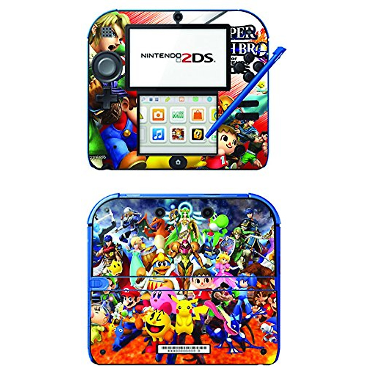 New Super Smash Bros 4 SSB4 Game Skin for Nintendo 2DS Console