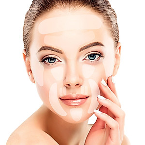 SUPSERSR Face & Forehead Wrinkle Patches,Silicone Face Patches for Wrinkles, Anti Frowns Smooth Eye & Mouth Wrinkle, Overnight Facial Patches Reduce Fine and Smile Line 256pcs