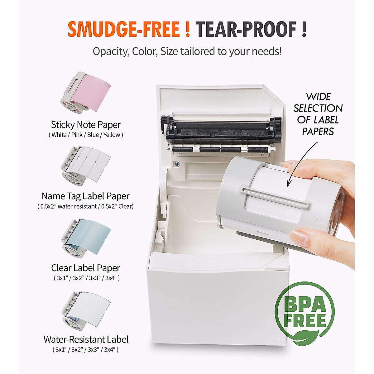 MANGOSLAB nemonic Label - Label Printer & Sticky Notes Printer | Thermal Label Printer | Label Maker | Sticker Printer | Bluetooth Label Printer | iOS & Android & MS Office