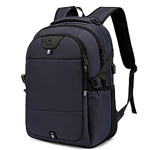 INSAVANT Laptop Backpack 17 Inch Water Resistant Backpacks Durable College Travel Daypack Anti Theft with USB Charging Port Best Gift for Men Women(17 Inch, Dark Blue)