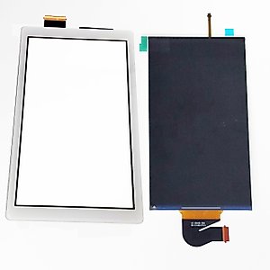 TheCoolCube LCD Display Screen + Touch Digitizer Replacement Compatible with Nintendo Switch Lite (2019) (White)