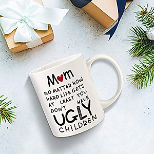 Gifts for Mom from Daughter Son,11oz Funny Coffee Mug Gifts for Mom Grandma Mother in Law Aunt,Unique Mothers Day Present Idea for Women Her,Mom Gifts for Mothers Day Valentines Day Birthday Christmas