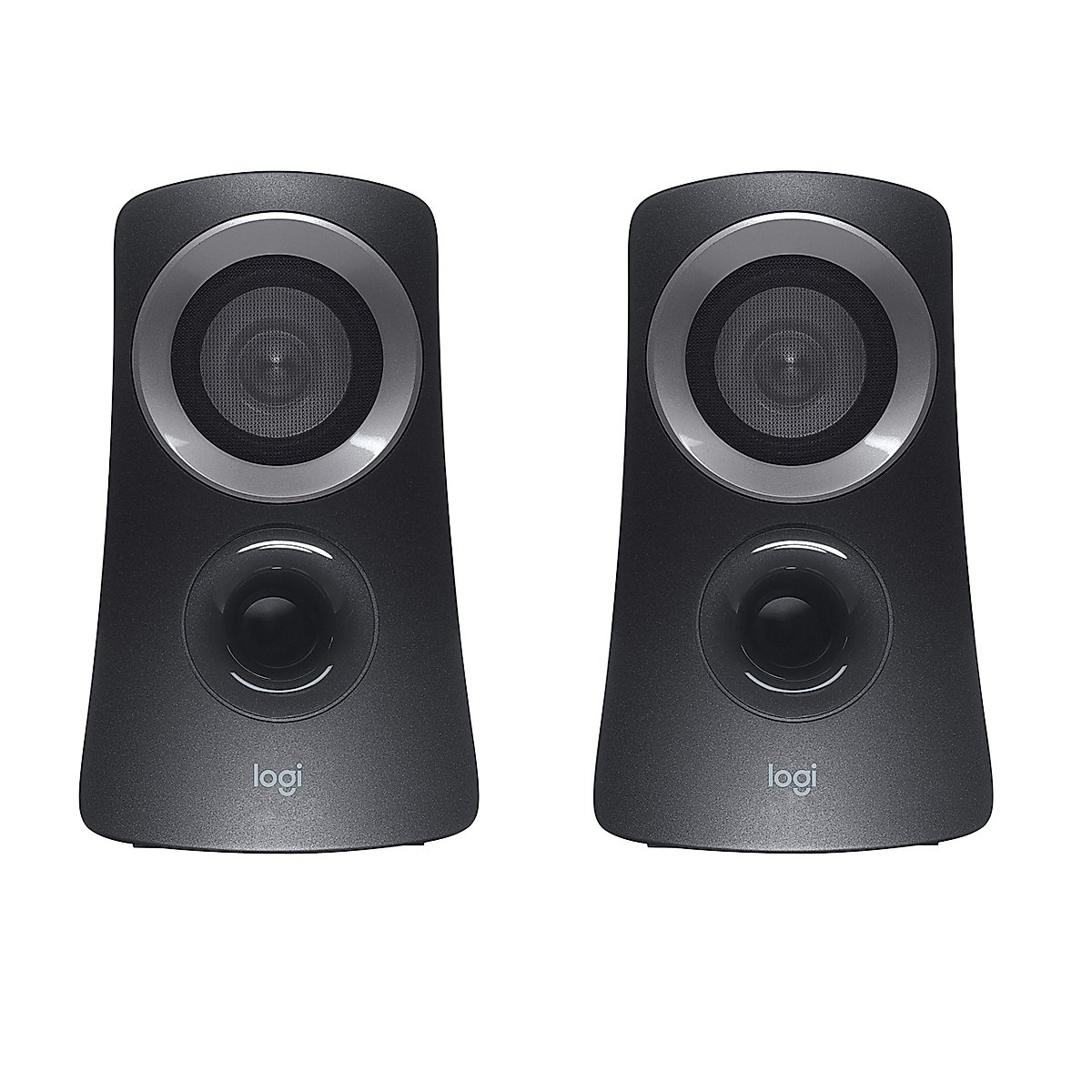 Logitech Z313 2.1 Multimedia Speaker System with Subwoofer, Full Range Audio, 50 Watts Peak Power, Strong Bass, 3.5mm Inputs, PC/PS4/Xbox/TV/Smartphone/Tablet/Music Player - Black