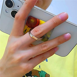 Ycciksld 3 Kinds Finger Ring Holder for Cell Phone Grip(Flower)