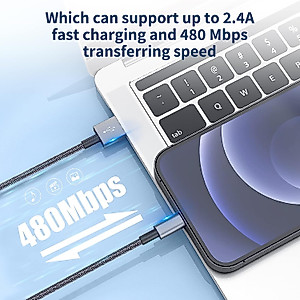 SUPVOL Charger [MFi Certified] 5FT USB A Charging Cable Nylon Braided High Speed Data Sync Transfer Cord