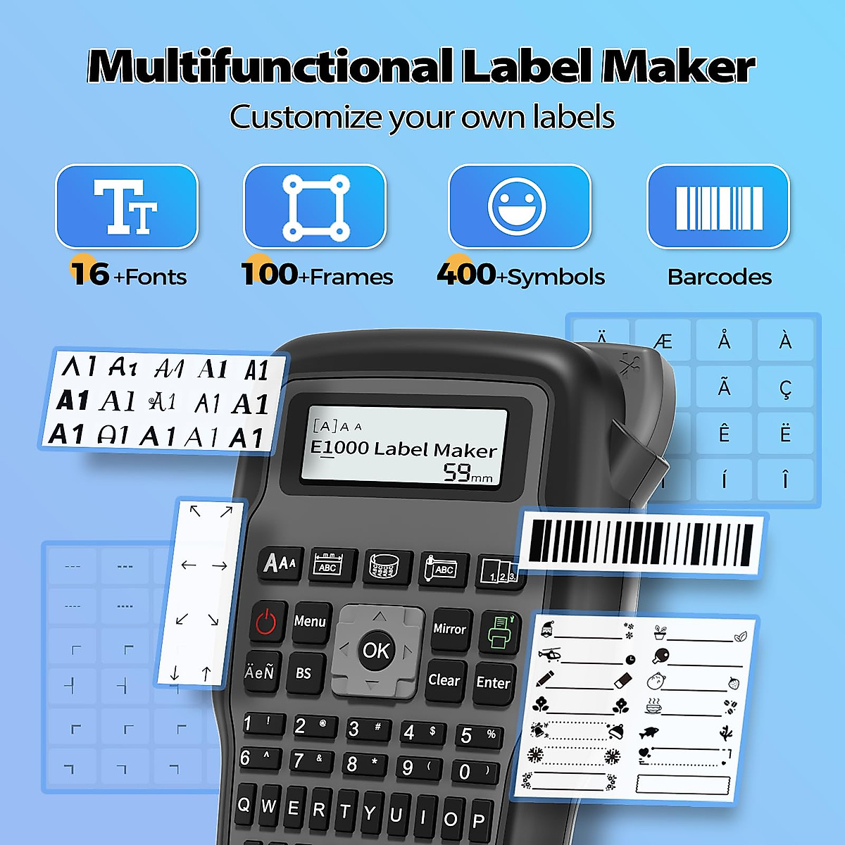 E1000 Pro Handheld Label Maker - Efficient & Portable