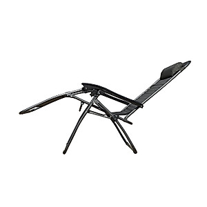 Mano Patio Zero Gravity Chairs & Table Set of 3, Navy Blue