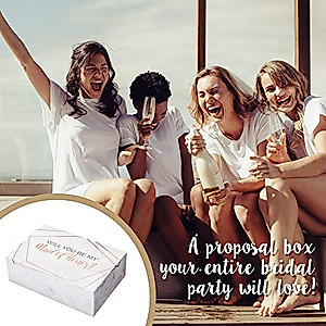 Maid of Honor Proposal Box | 1 pack | Maid of Honor Box | Maid of Honor Proposal Gift | Modern Marble Design