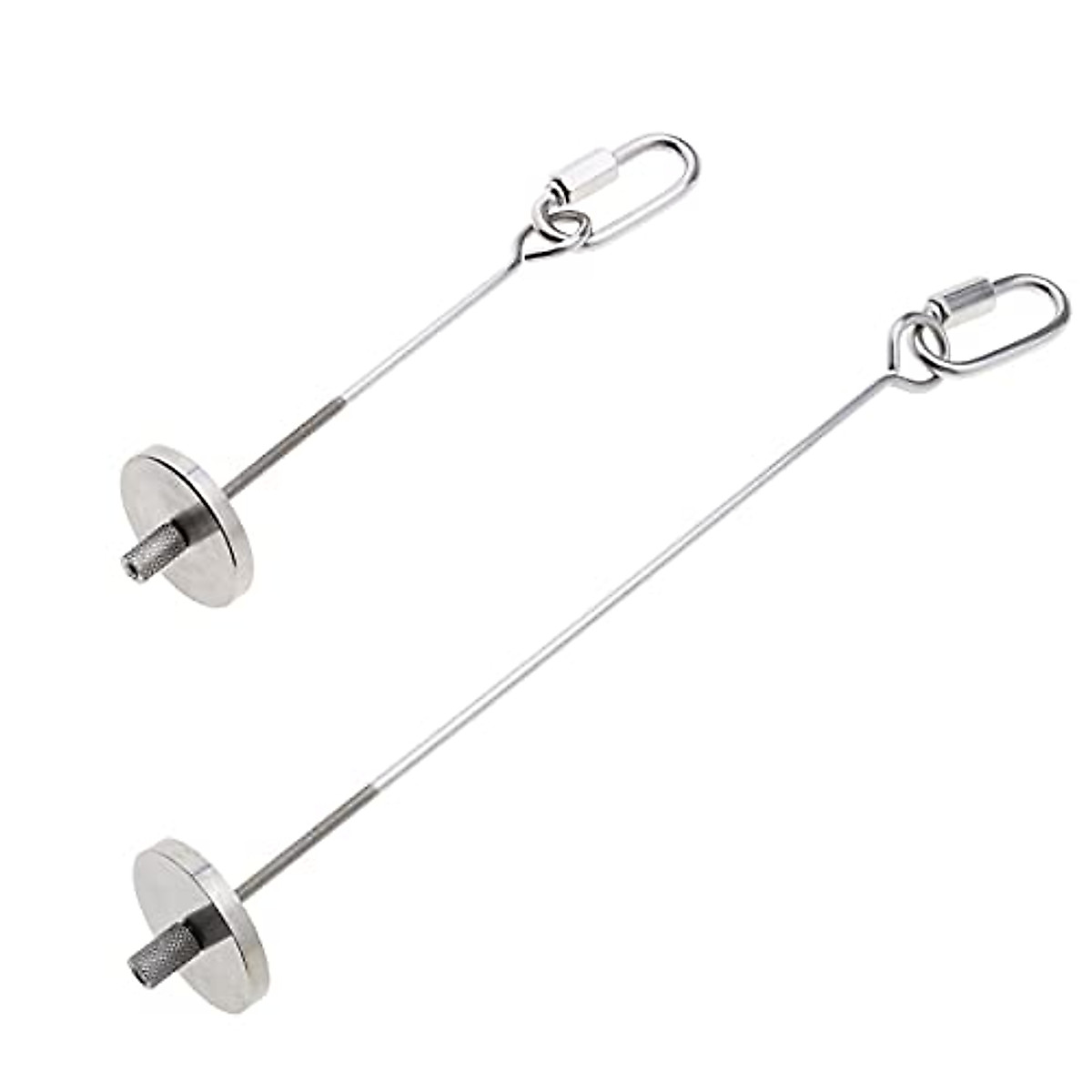 2X Parrot Skewer Bird Food Holder Stainless Steel 304 Parrot Fruit HolderToy Foraging Hanging Food Feed Tool Bird Cage Accessories