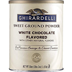 Ghirardelli Sweet Ground White Chocolate Flavor Powder, 3.12 lbs.