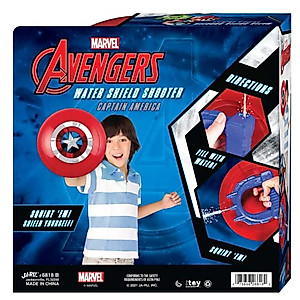 Marvel Spiderman Water Squirt Gun & Shield Toys (1 Pack) Water Web Shooter Avengers Water Gun Soaker with Shield for Kids & Adults Small Water Squirt Guns Toy. Fun Toy Pool Toy Spider-6818-1