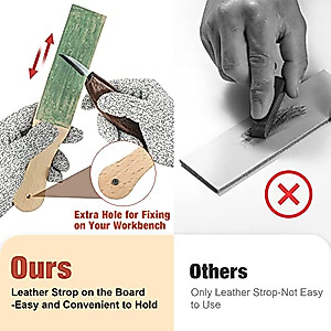 Wood Carving Kit, 19PCS Wood Carving Tools for Beginners Whittling Kit with 3PCS Whittling Knife 11PCS Basswood Blocks & Strop Block & Gloves & & Polishing Compound Wood Carving Set Hobbies for Adults