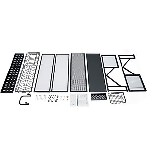 Dish Drying Rack Over The Sink Shelf 2 Tier Large Dish Rack Over Sink Metal Kitchen Storage Shelf Counter Organization (Black, 33.5x13.6x32.2 Inch)