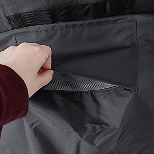 Tempera 90''L x 60''W x 27.8''H Outside Table and Chair Covers, Outdoor Dining Set Cover, Patio Furniture Cover Waterproof, Windproof for Winter, Rectangle, Space Grey