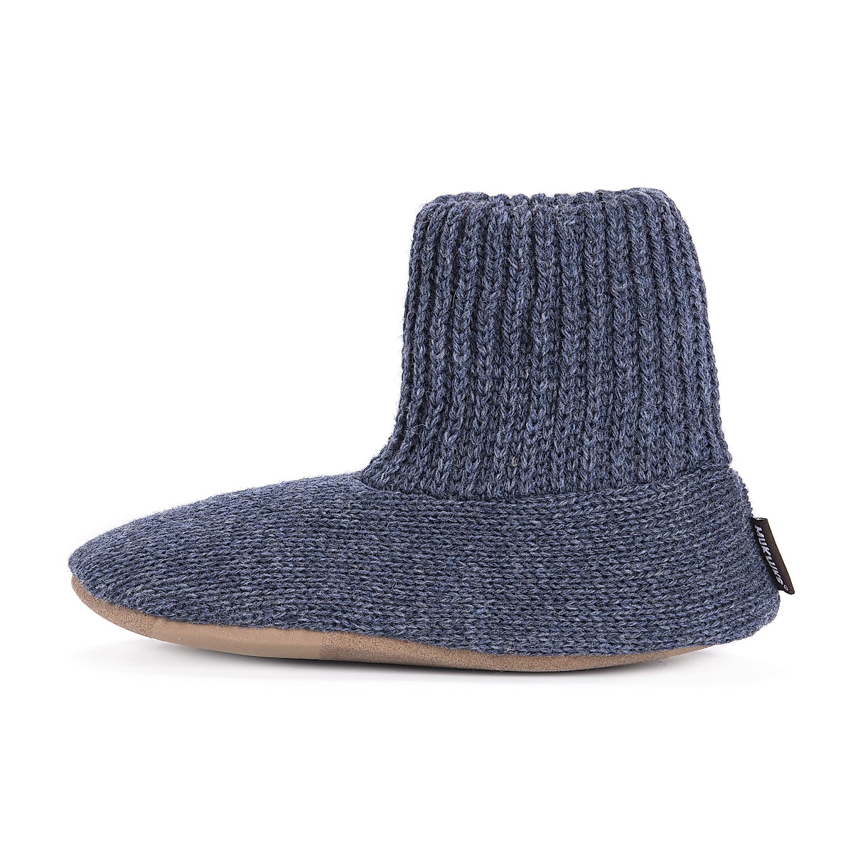 MUK LUKS Men's Morty Ragg Wool Slipper, Denim, 10-11