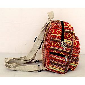 Generic Set Of Mini Backpack + Pen case + Coin Purse Hemp University Light Weight Backpack For Girl (Red),Small Backpack