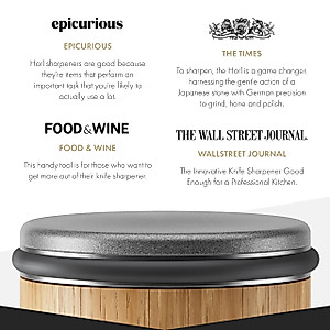 HORL 2 Oak Rolling Knife Sharpener Engineered in Germany for Straight Edge and Leather strop