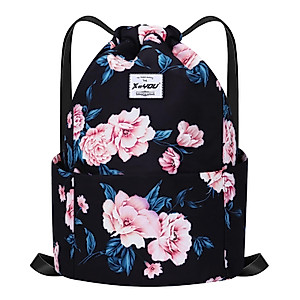 XEYOU Drawstring Sports Backpack Lightweight Gym Yoga Sackpack Shoulder Rucksack Casual Outdoor Daypack for Women and Men