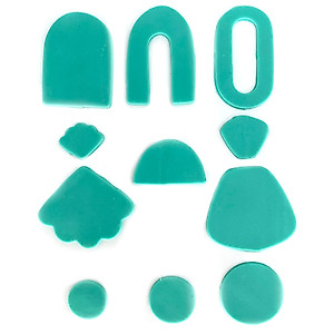 11Pcs Polymer Clay Cutters, iButliv Classic Shapes Clay Earring Cutters Molds for Polymer Clay Jewelry Pendant Necklace Making, Minimalist Geometric Shape Cookie Cutters