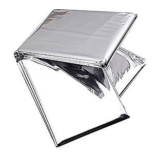 QLGCJ High Silver Reflective Mylar Film, Garden Greenhouse Covering Foil Sheets Effectively Increase Plants Growth, 120x210cm