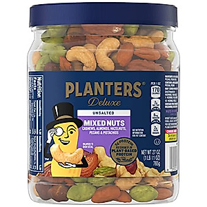 Planters Unsalted Premium Blend - Premium Quality Mixed Nuts - 1lbs 11oz