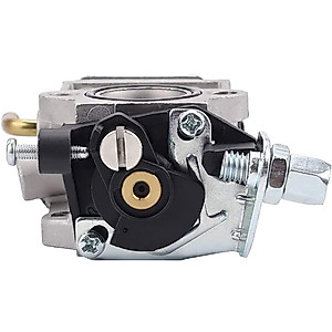 Annolai 300486 43cc Carburetor For Earthquake E43 MC43 Auger Tiller Parts Earthquake 43cc Viper Engine E43 E43CE Auger MC43 MC43E Cultivator Powermate 43cc Tiller Carburetor w 3004156 Air Filter