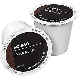 Amazon Brand - 100 Ct. Solimo Variety Pack Medium and Dark Roast Coffee Pods, Compatible with Keurig 2.0K-Cup Brewers & 100 Ct. Solimo Dark Roast Coffee Pods, Compatible with Keurig 2.0 K-Cup Brewers