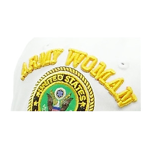 Buy Caps and Hats Retired Army Woman Veteran Baseball Cap White Hat for Women Ladies Females Retirement Gift