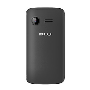 BLU Zoey Flex Z130 Unlocked GSM (AT&T + T-Mobile) Dual-SIM Flip Phone w/Quick-Glance Window - Black