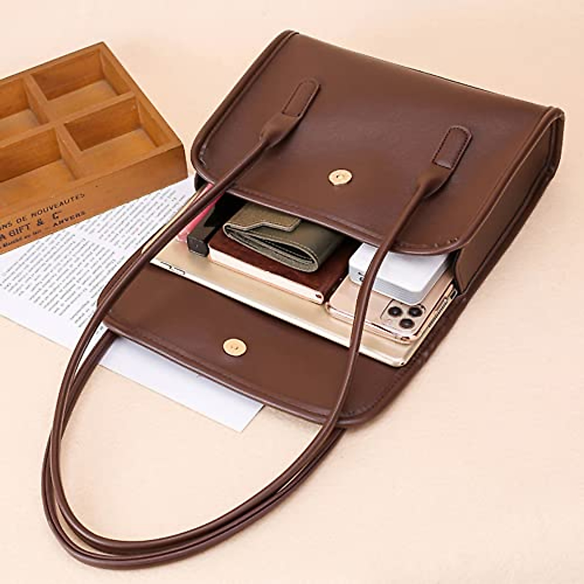 Chloe soo Shoulder Bag for Women Leather Messenger Bag Large Work Tote Bag Professional 13