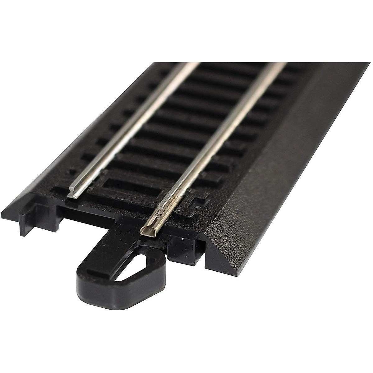 Bachmann Trains - Snap-Fit E-Z TRACK 9” STRAIGHT TRACK - BULK (50 pcs) - STEEL ALLOY Rail With Black Roadbed - HO Scale