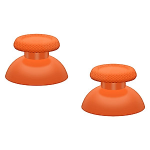 eXtremeRate Orange Replacement Thumbsticks for PS5 Controller, Custom Analog Stick Joystick Compatible with PS5, for PS4 All Model Controller - Controller NOT Included