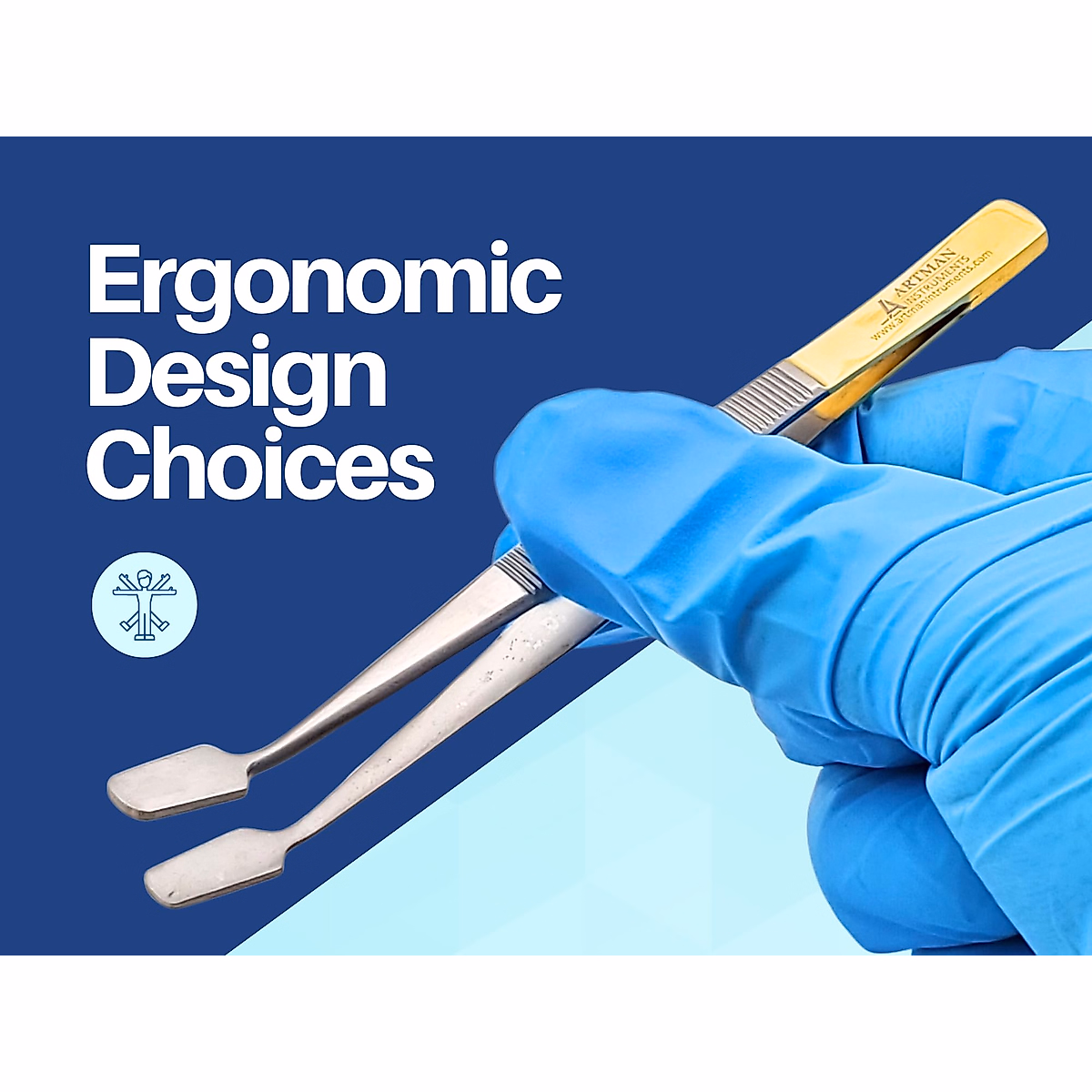 Tissue Membrane Holding Tweezer Flat Tips Stainless Steel Forceps with Offset Filter Forceps by Artman Instruments