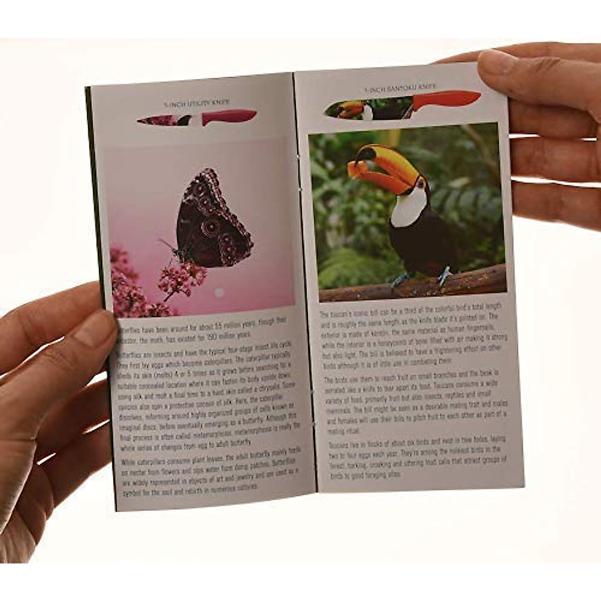 CHEF'S VISION Wildlife Knife Set Bundle With Matching Wildlife BladeKeeper Blade Covers