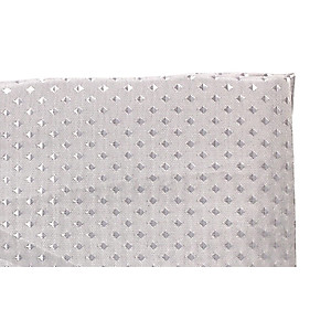 Diamond Stitch Fabric Bathroom Sink Skirt Utility Sink Waterproof Fits Standard Size Sinks Adds Bathroom Storage (Silver-Gray) Large