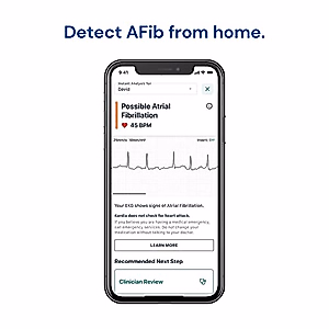 KardiaMobile 1-Lead Personal EKG Monitor – Record EKGs at Home – Detects AFib and Irregular Arrhythmias – Instant Results in 30 Seconds – Easy to Use – Works with Most Smartphones - FSA/HSA Eligible