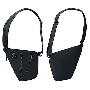 weiatas Sling Bag Chest Shoulder Backpack Crossbody Bags for Men Women Travel Outdoors (Black)