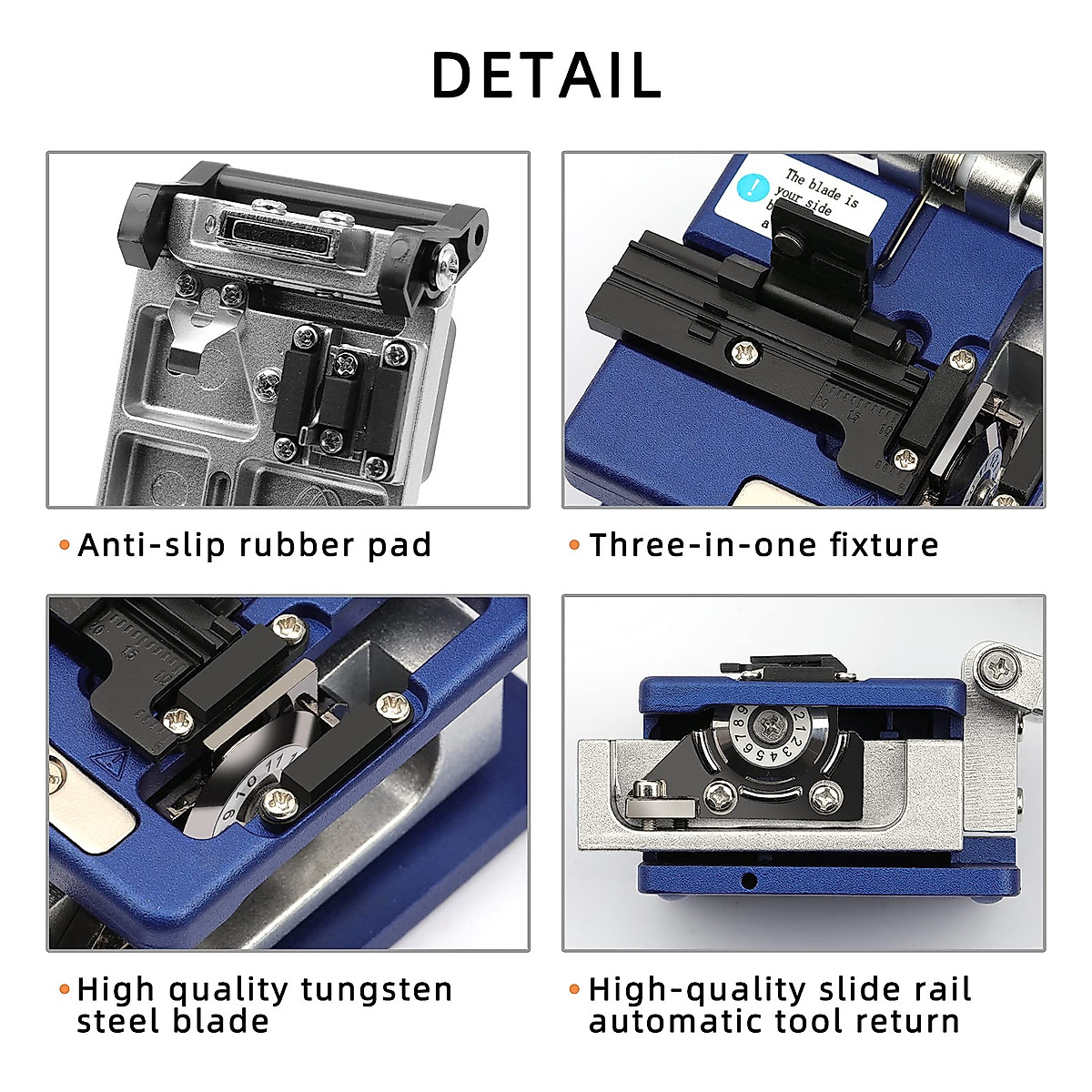 FC-6S Optical Fiber Cleaver Stripping Cutter Tool Cleaves for SUMITOMO with 36000 Cleaves and Coating Diameter: 250μm - 900μm 12 Position Blade Cold Connection Tools Fiber Equipment Used in FTTH