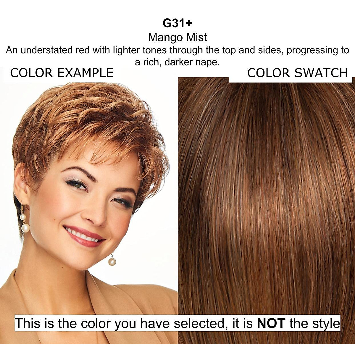 Bundle - 3 items: Gala Wig by Gabor, Christy's Wigs Q & A Booklet & Wide Tooth Comb - Color: G31+