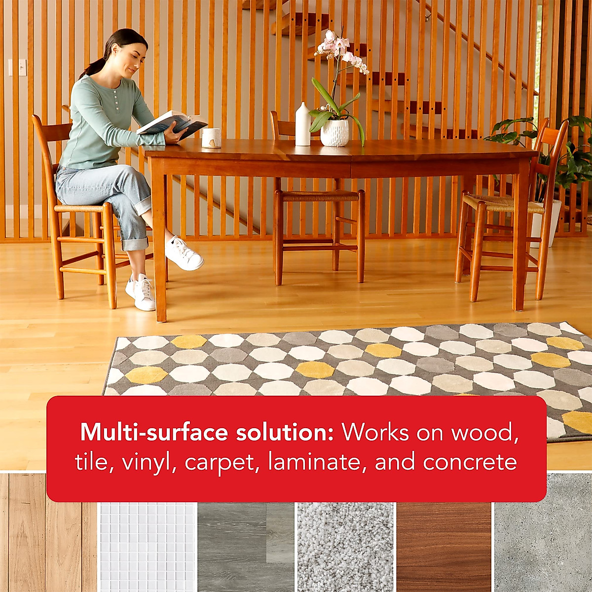 Optimum Technologies Lok Lift Rug Gripper for Runners, 4 Inch by 25 Feet. The Original Slip Resistant Rug Solution