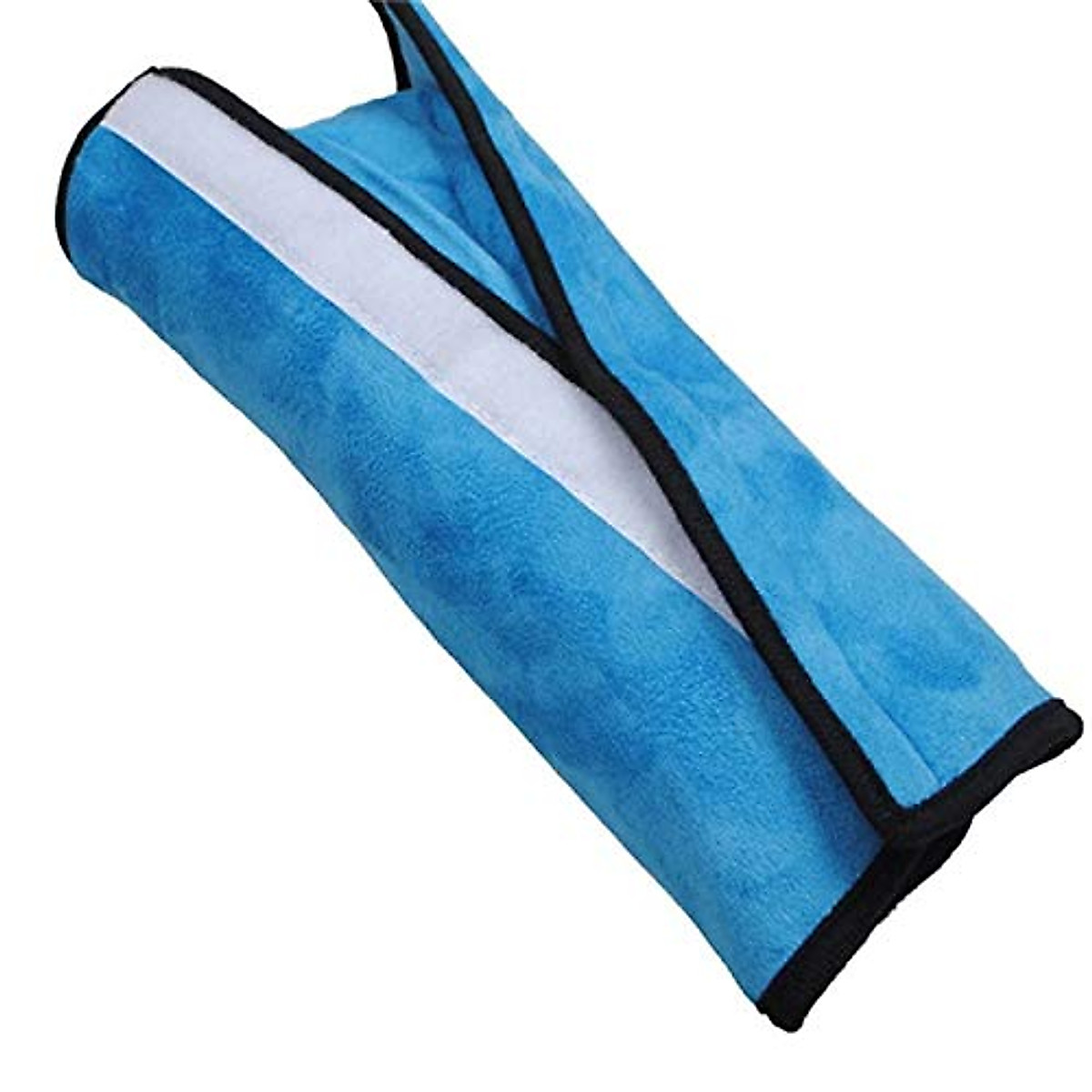 Seat Belt Pillow for Kids, Extra Soft Support Travel Pillow for Head Neck and Shoulder in Car, Universal Carseat Strap Cushion Pads for Childs Baby People Adults, (Blue)